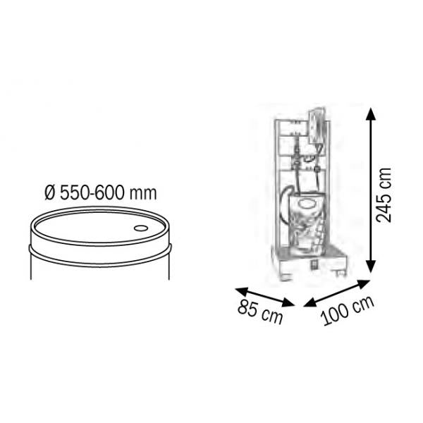 Meclube Air Operated Oil Pump Complete Set for one Barrel – BN Fluid ...